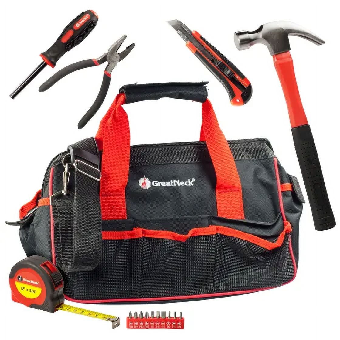 Great Neck 92093 15 Piece Tool Set plus Tool Bag, Each - Walmart.com