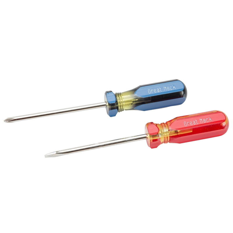 Great Neck G20c 2 Piece Slotted & Phillips Screwdriver Set - Walmart.com