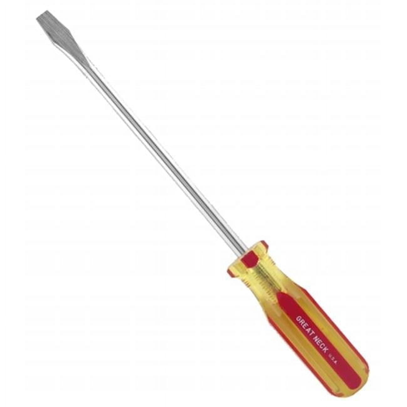 Great Neck G22c 1/4" X 1-1/2" Professional Round Shank Slotted ...