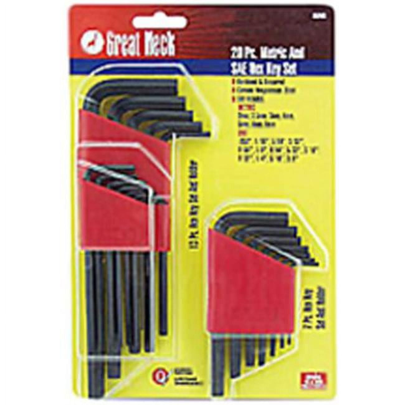 Great Neck HK20S 20 Piece Hex Key Set - Walmart.com