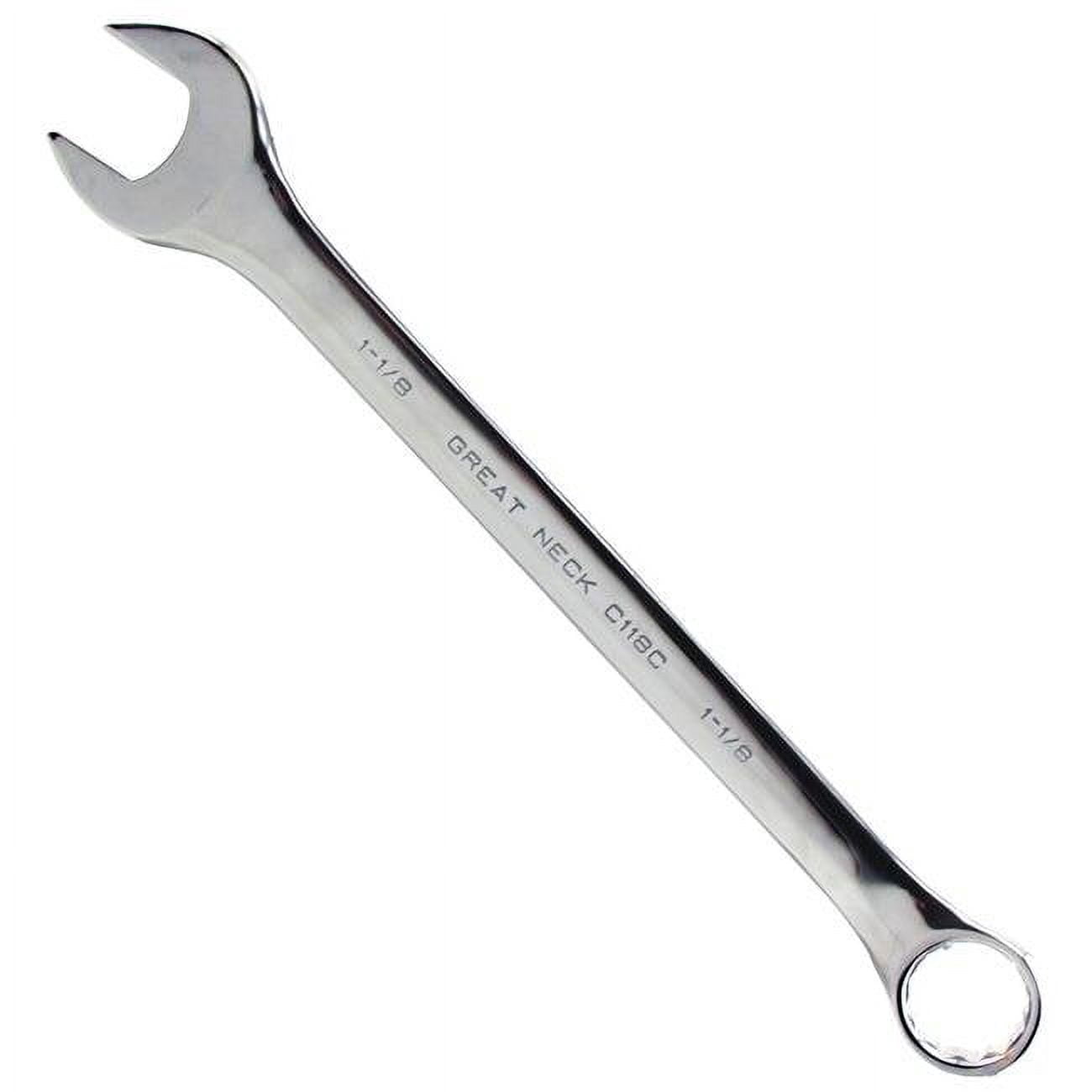 Great Neck Saw 1-.13in. Combination Wrench Standard C118C - Walmart.com