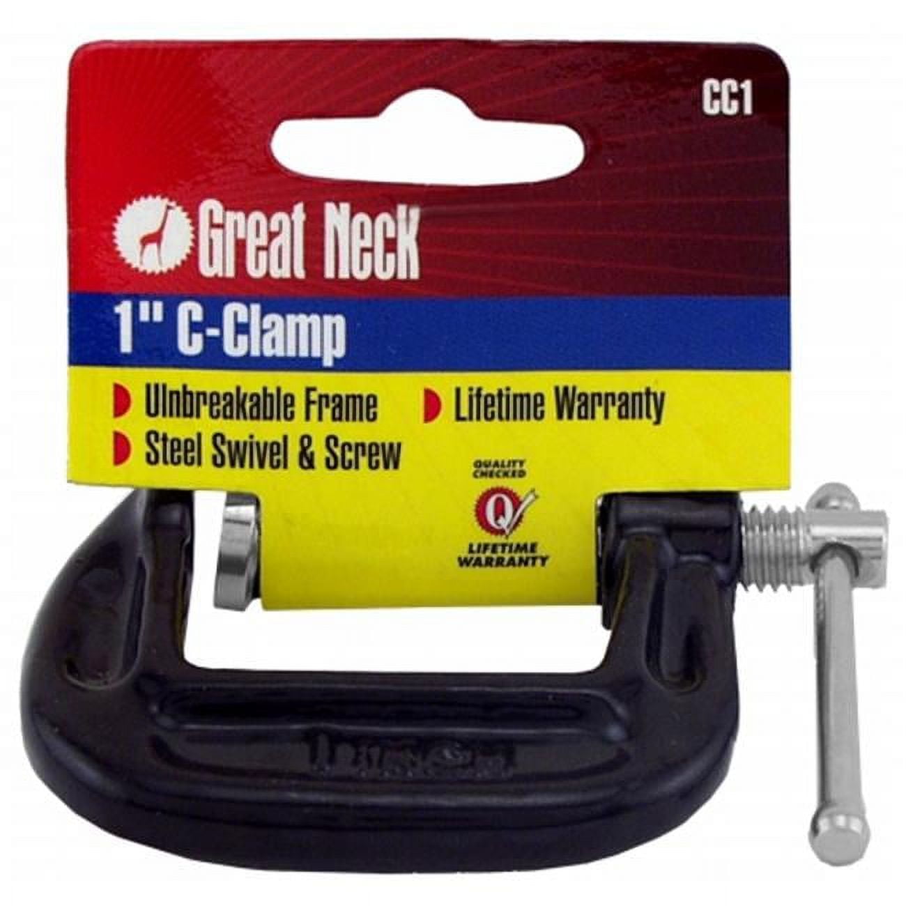 Great Neck Saw 1in. Adjustable C Clamps CC1 - Walmart.com