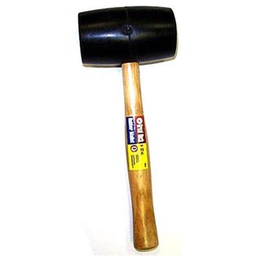 Hyper Tough 16 Ounce Rubber Mallet with Wood Handle TH70020A - Walmart.com