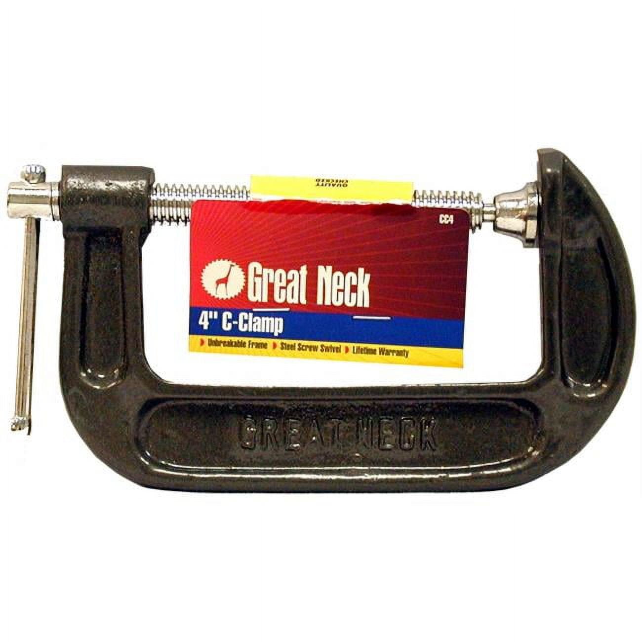 Great Neck Saw 4in. Adjustable C Clamps CC4 - Walmart.com