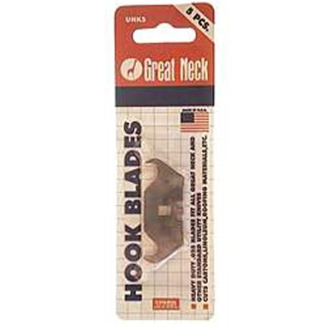 Great Neck Saw 5 Pack Utility Knife Blades - Walmart.com