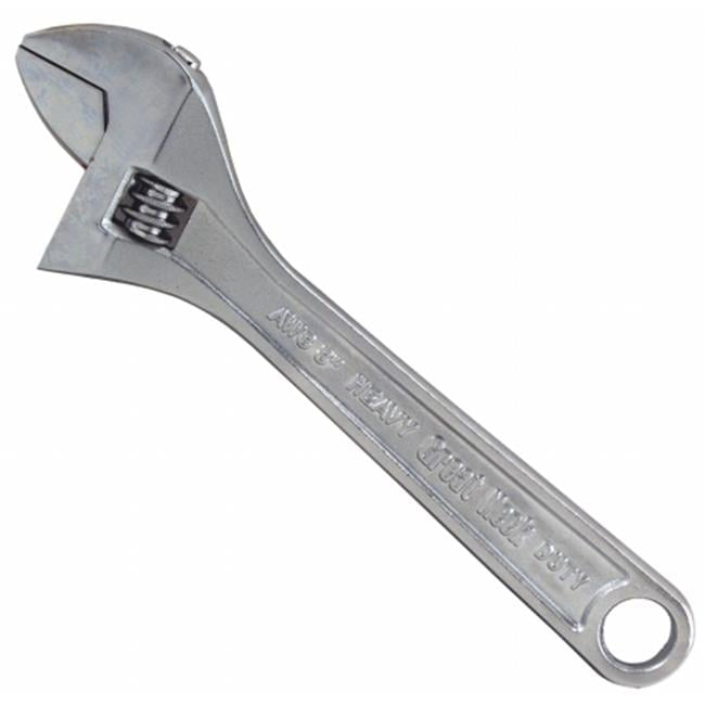 Great Neck Saw 8in. Adjustable Wrench AW8C - Walmart.com