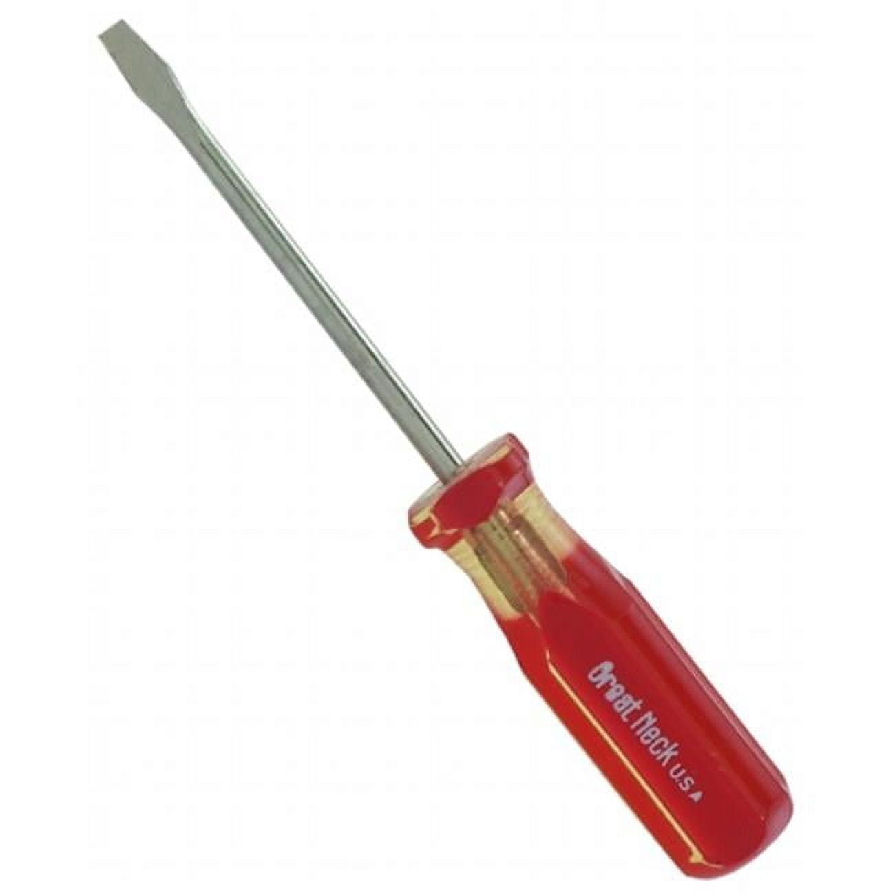 Great Neck Saw G10C Professional Round Shank Slotted Screwdriver ...