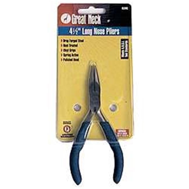 Great Neck Saw Long Nose Pliers HLN4C - Walmart.com