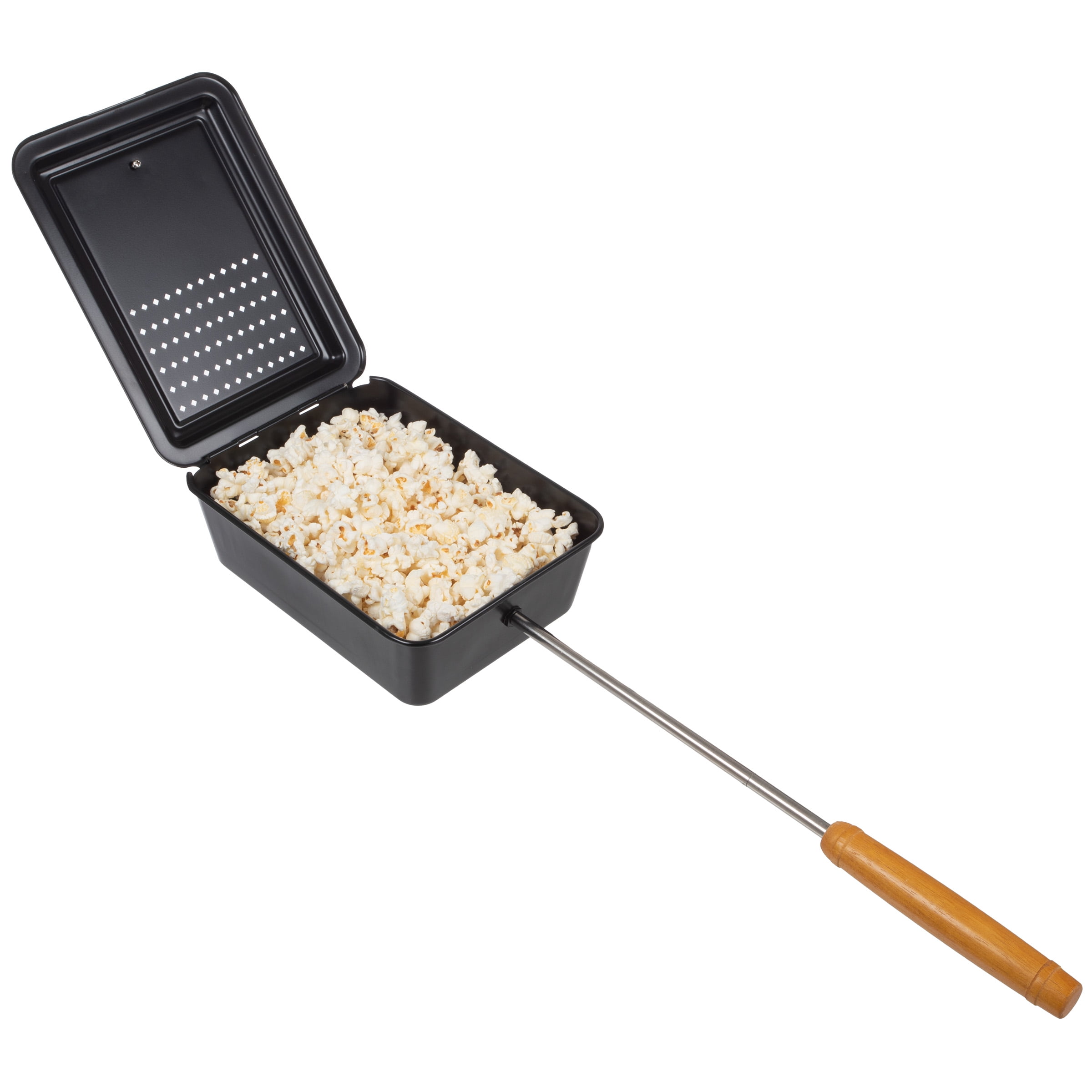 Great Northern Popcorn Nonstick Campfire Popcorn Popper with 16in ...
