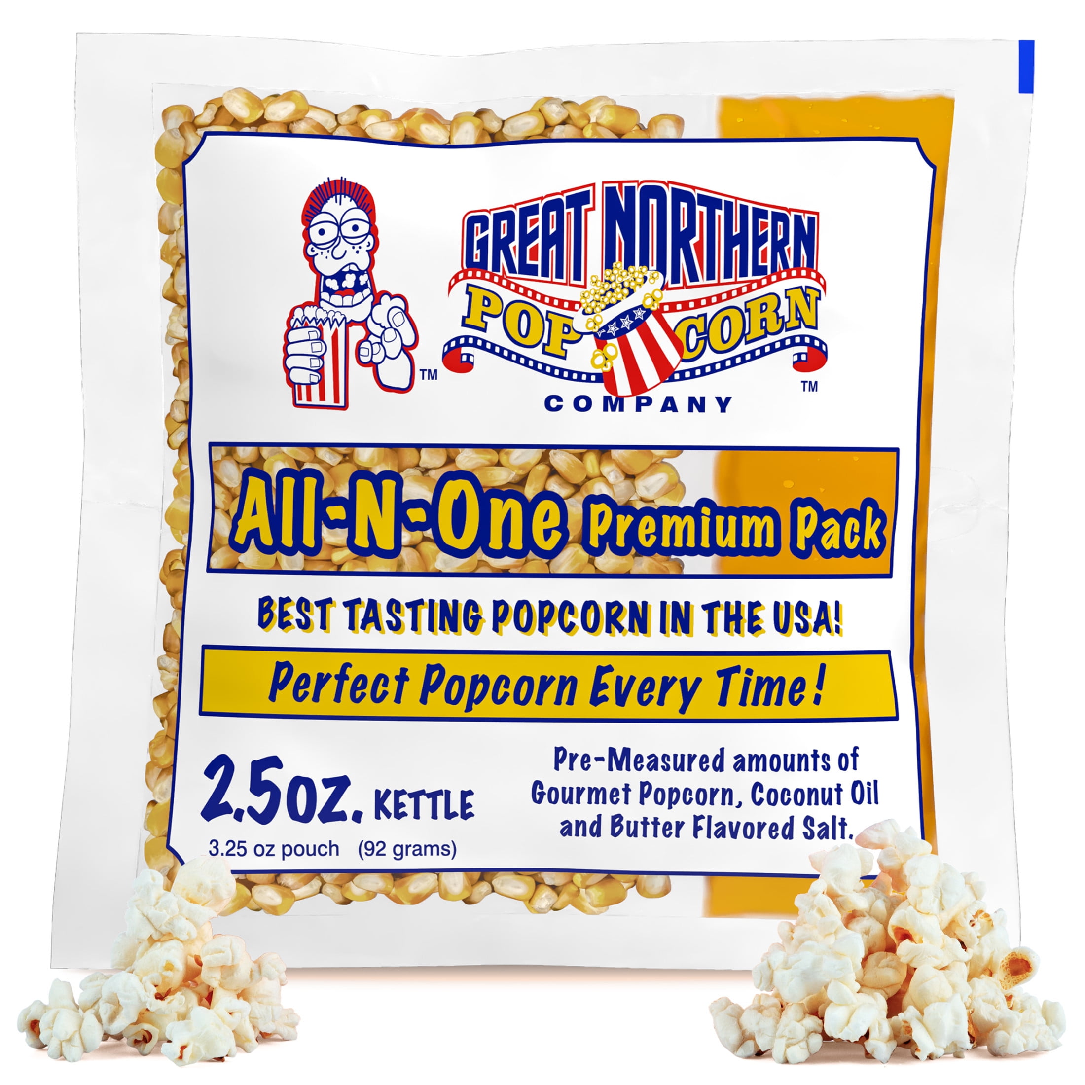Great Northern Popcorn 2.5oz Popcorn Machine Popcorn Packets - All in ...