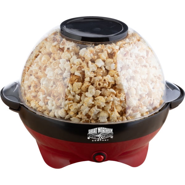 Great Northern Popcorn 800W Electric Popcorn Machine with Auto Stirrer ...
