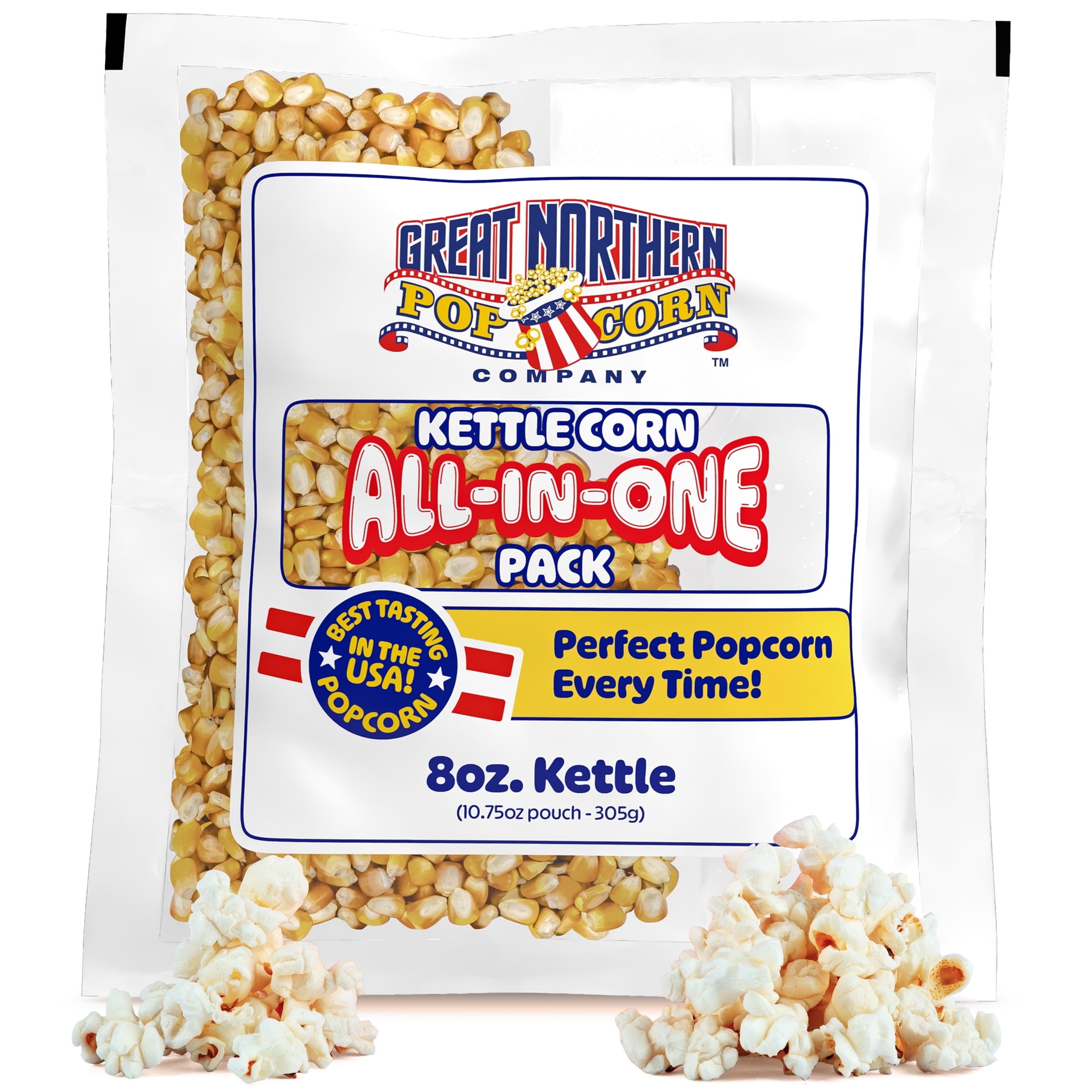 Great Northern Popcorn 8oz Kettle Corn Popcorn Machine Popcorn Packs 24 ...