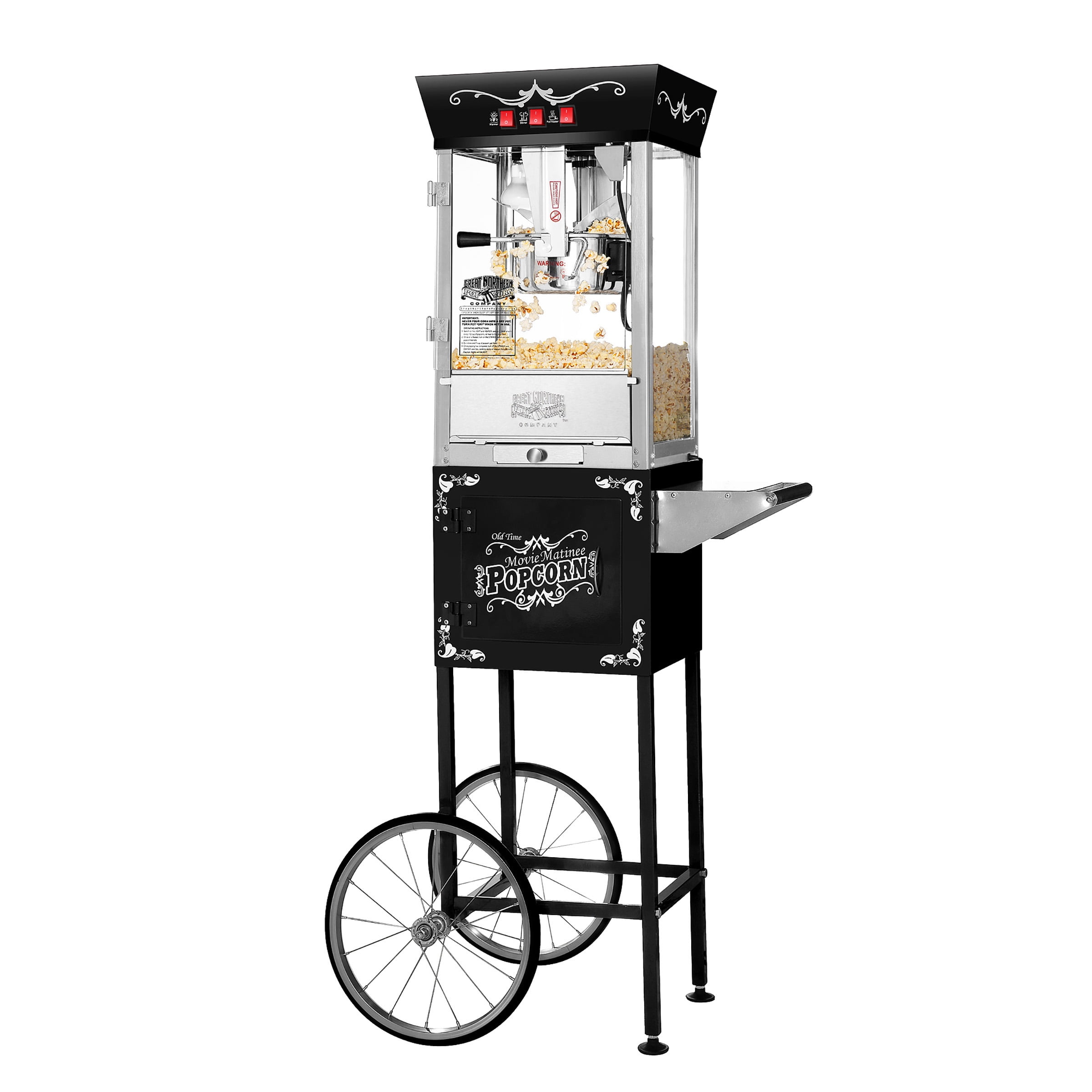 Great Northern Popcorn 3-Gallon Matinee Popcorn Machine with Cart ...