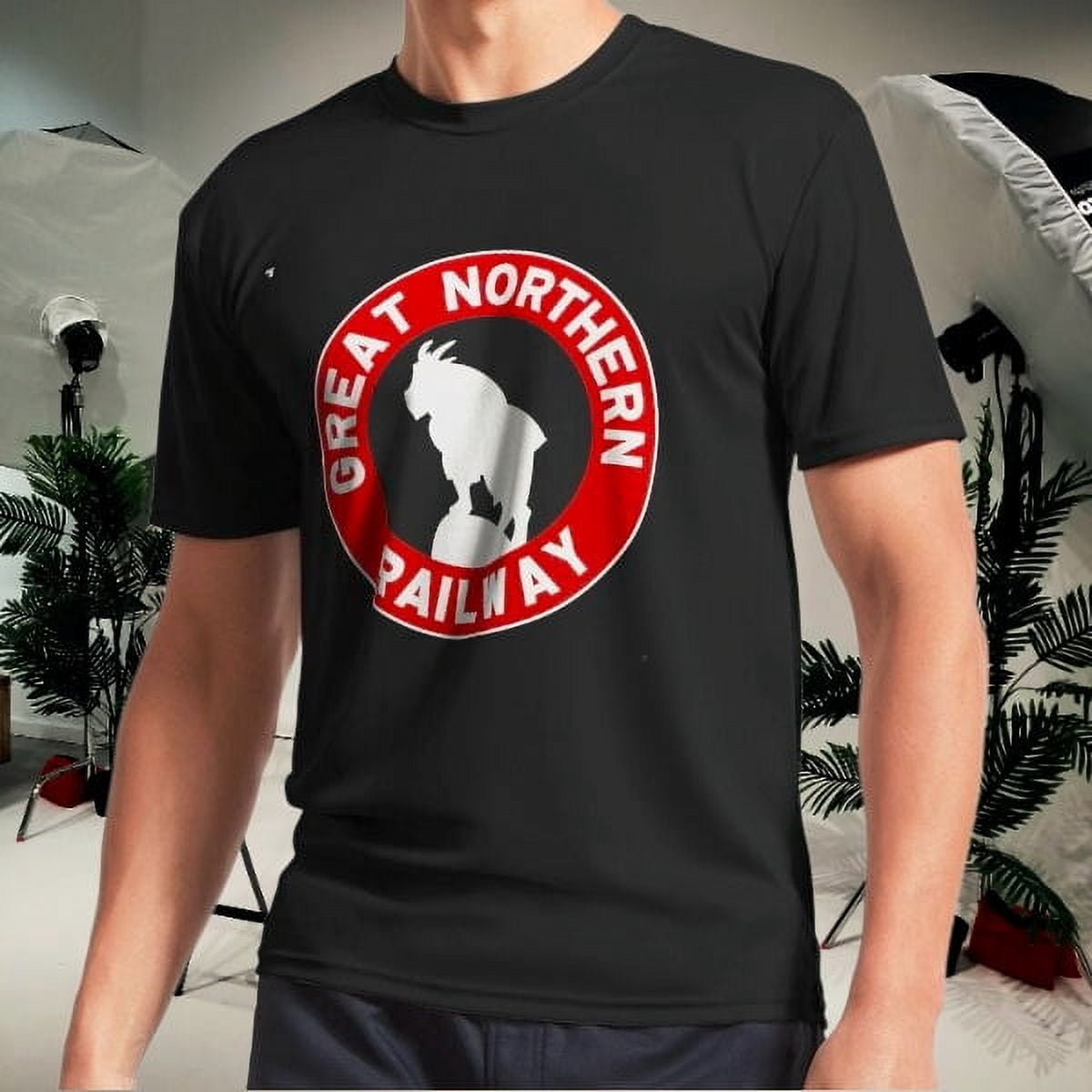 Great Northern Railroad - Train logos Logo Men's T-Shirt Funny Size S ...