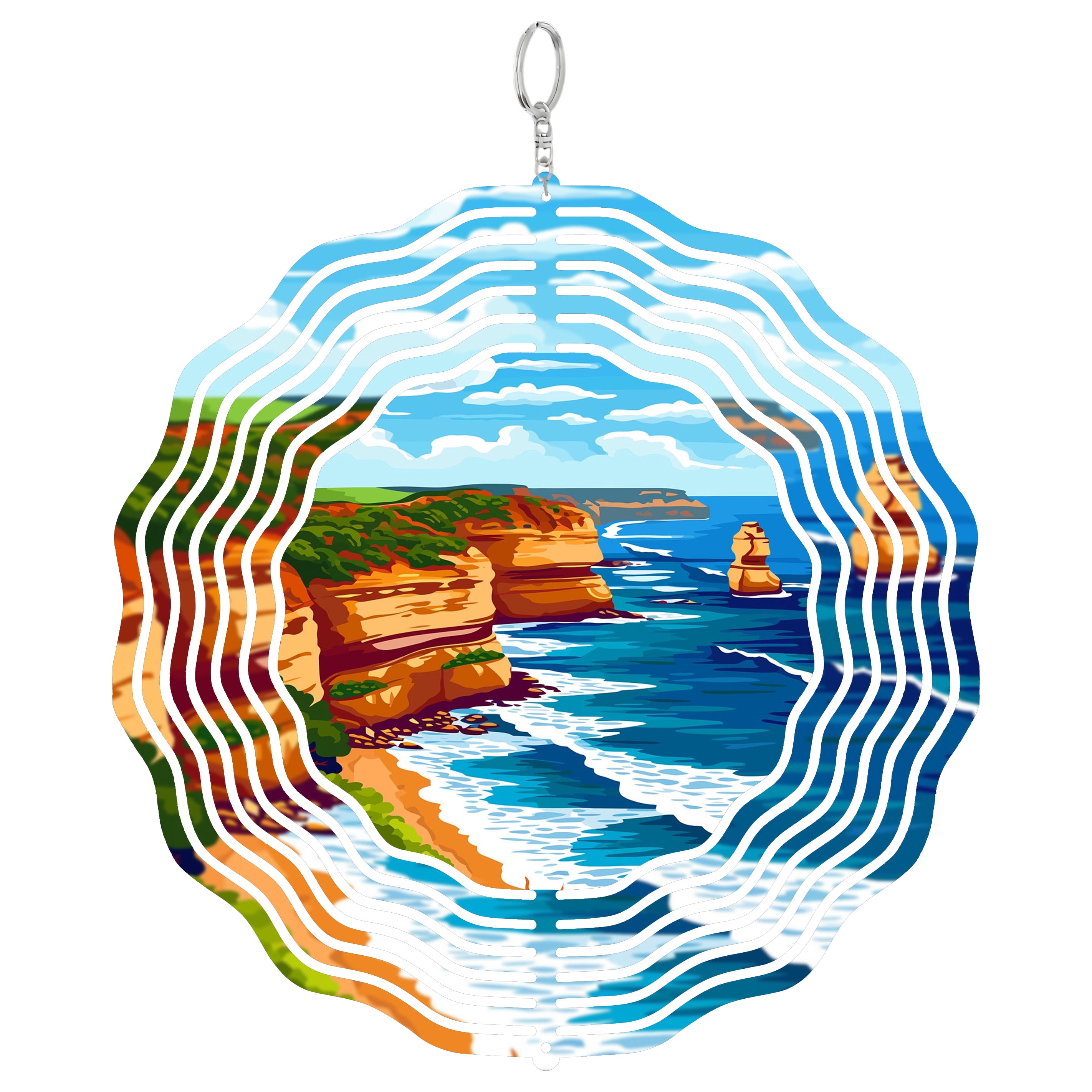 Great Ocean Road 3D Wind Spinner Stainless Steel Kinetic Yard Art ...