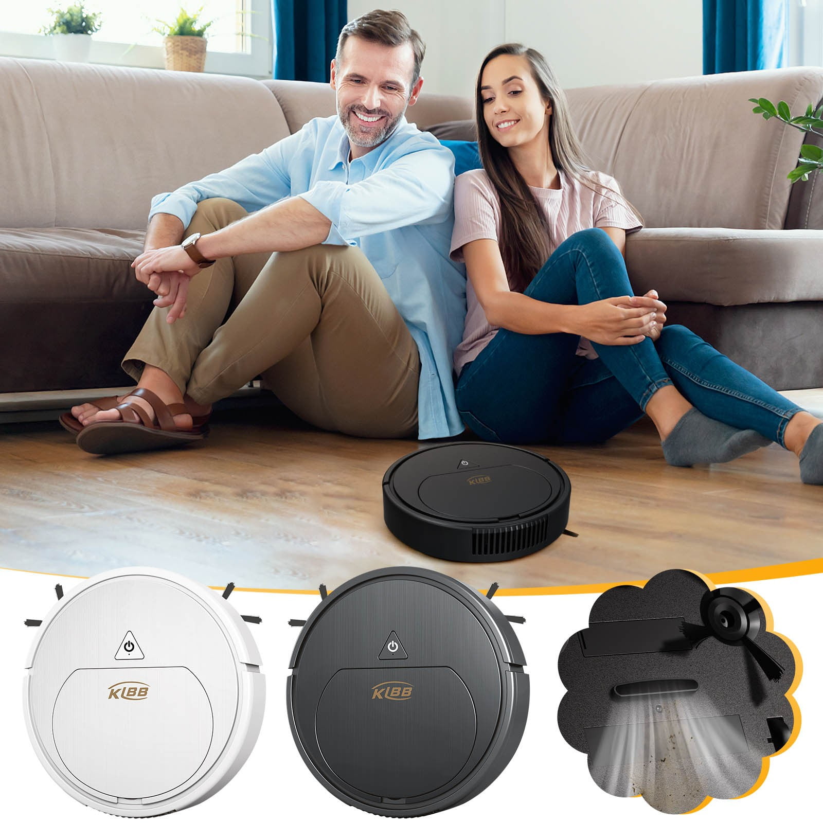 Great Offer, Automatic Vacuum Mop, Smart Cleaning Robot, 2-in-1 Wet Dry ...