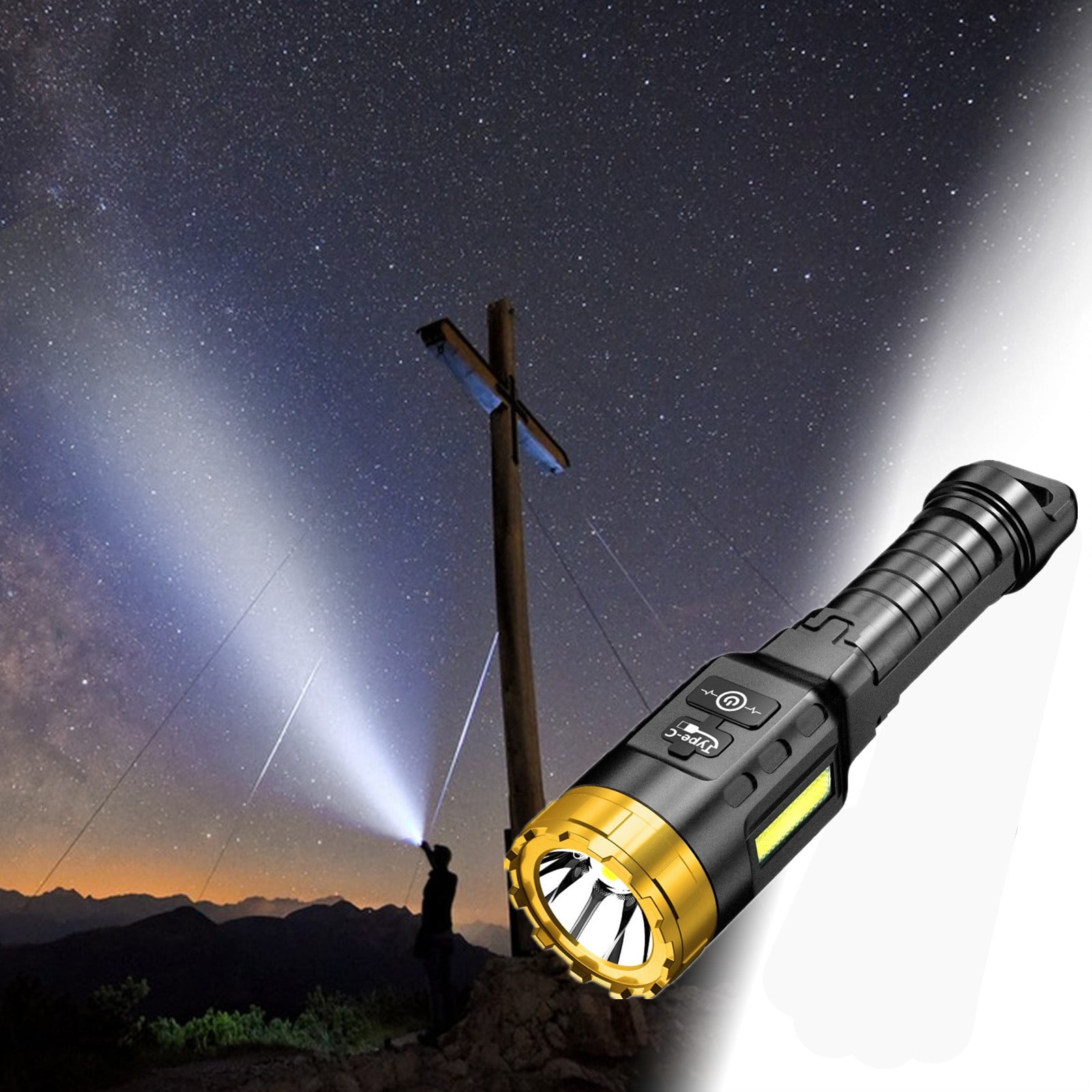 Great Offers, Super Bright Camping Flashlight, LED Flashlight, Eight ...