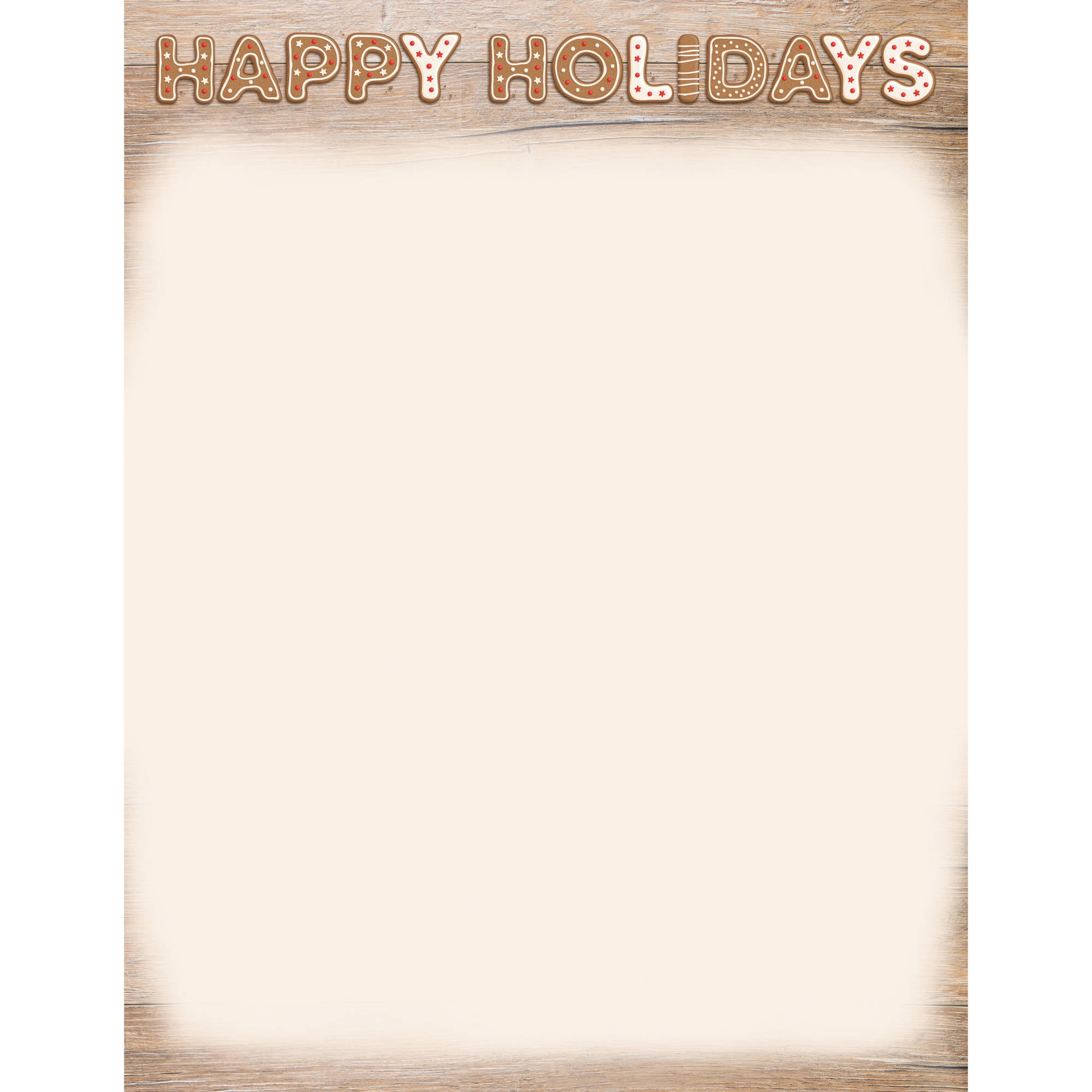 Great Paper Gingerbread Cookie Decorative Letterhead Paper, 80-Count ...