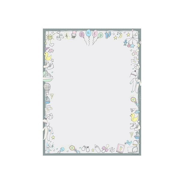 Great Papers Baby Time Lh80 - Letter A Size (8.5 in x 11 in) 60 lbs ...