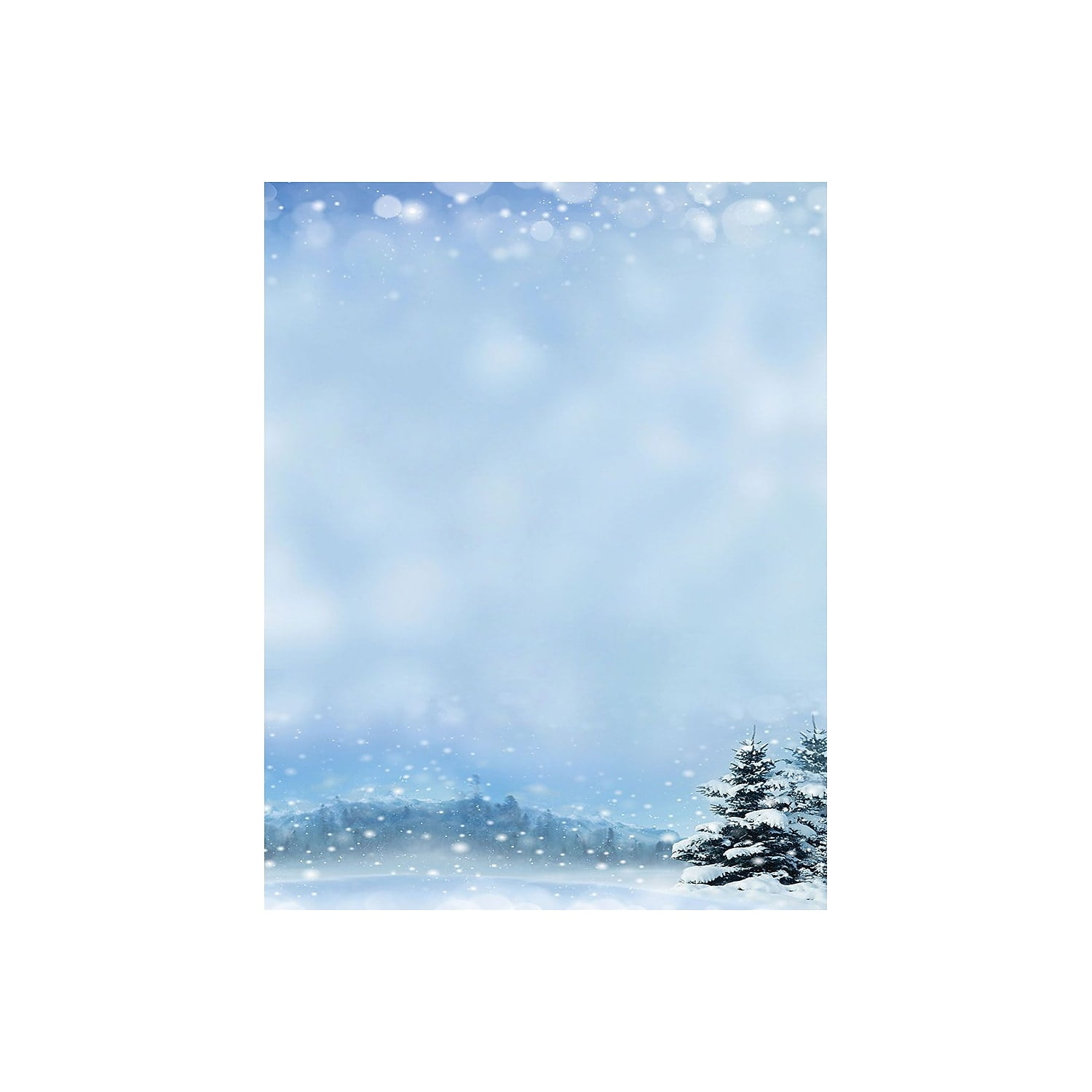 Great Papers! Beautiful Winter Holiday Letterhead 8.5" x 11" Blue 80 ...