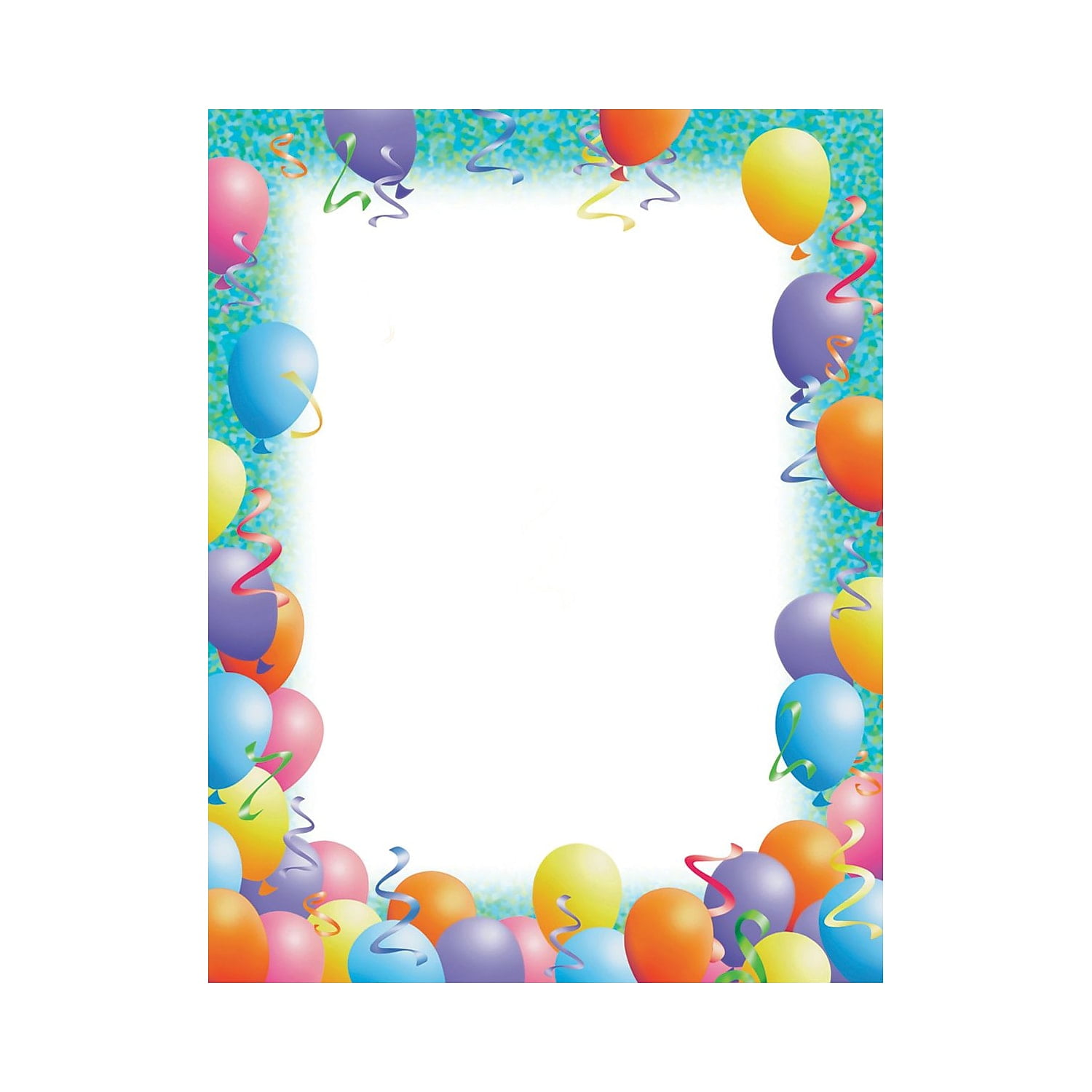 Great Papers! Party Balloons Birthday Letterhead, 80 Sheets/Pack ...