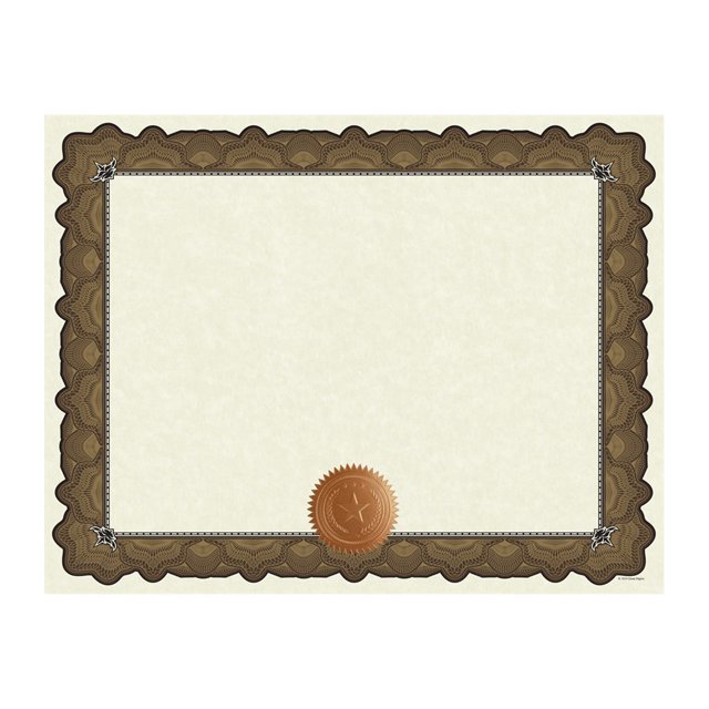 Great Papers Cambridge Gold Certificate with Seals - Letter A Size (8.5 ...