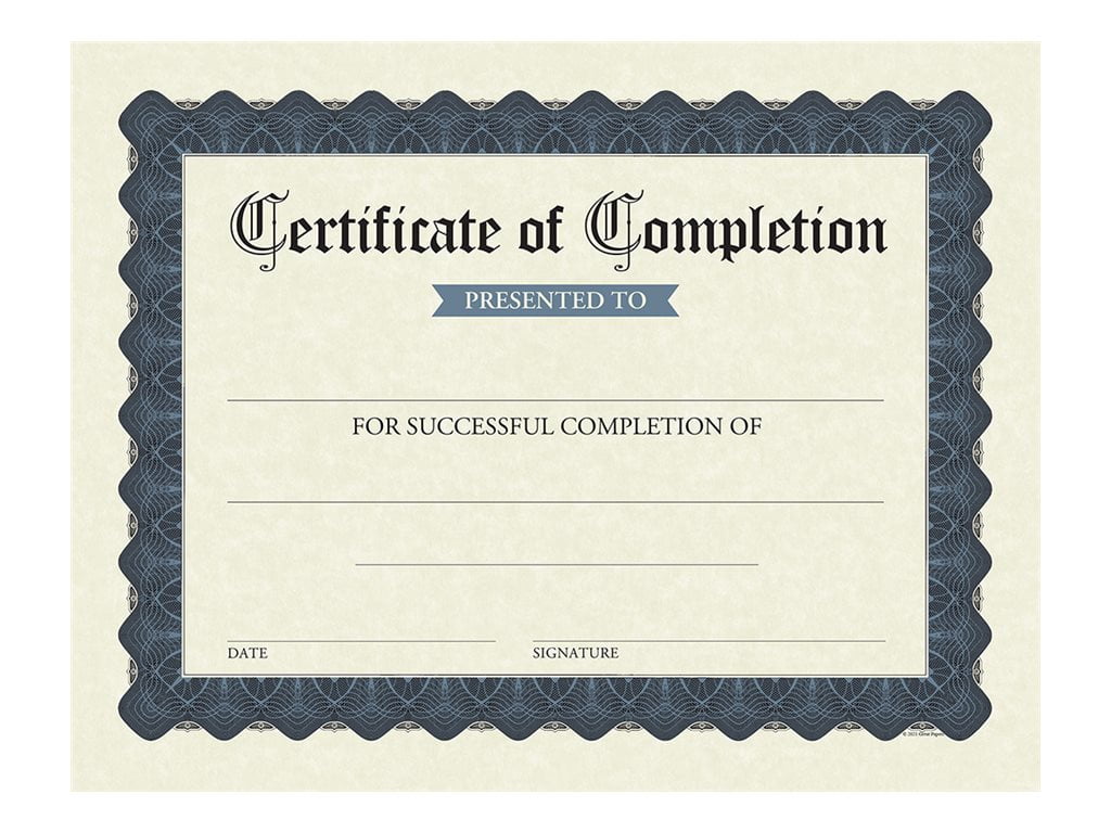 Great Papers - Completion certificate - Letter (pack of 15) - Walmart.com