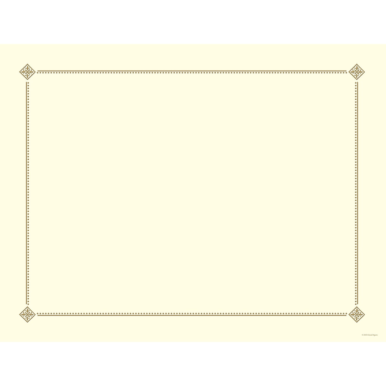 Great Papers Corner Tiles Foil Certificate 12/Pack 2012197 - Walmart ...
