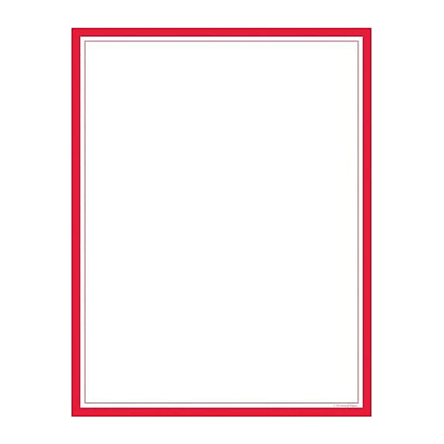 Great Papers! Everyday Letterhead Red Border 80/Pack (2014018 ...