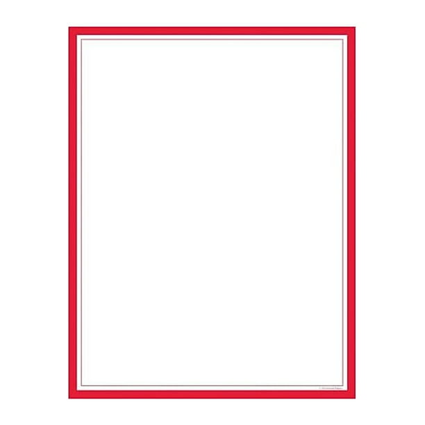 Great Papers! Everyday Letterhead Red Border 80/Pack (2014018 ...