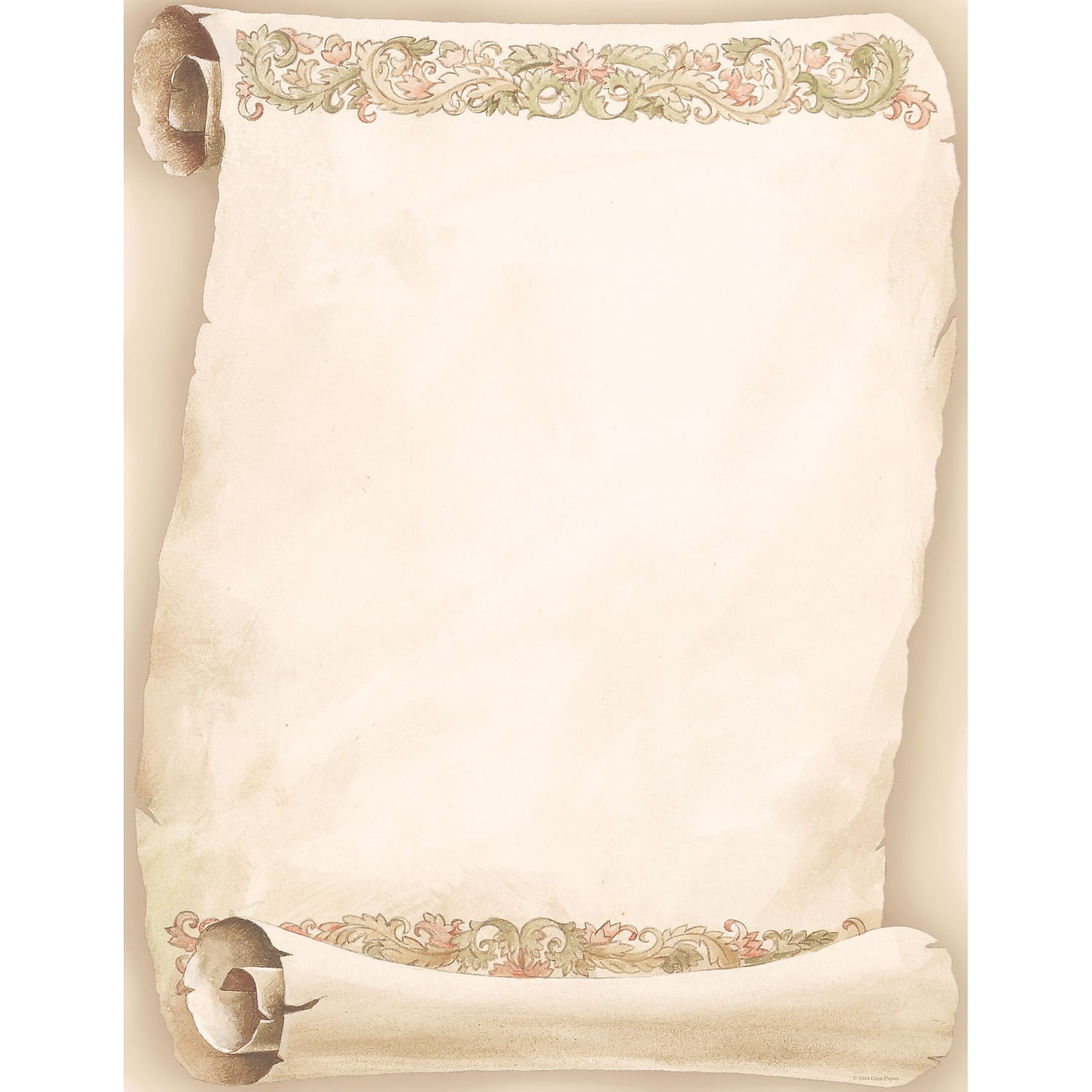Great Papers! Florentine Scroll Letterhead 80 Sheets/Pack (2014237 ...
