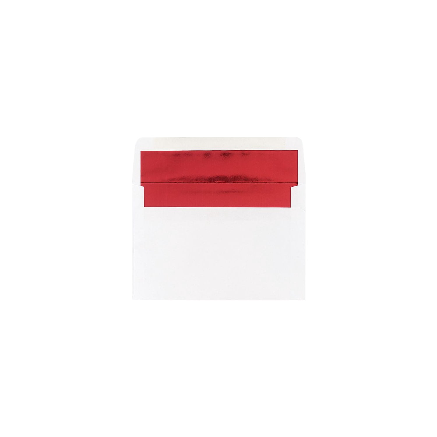 Great Papers Gummed A9 Envelopes 8.75" x 5.75" Red Foil Lined/White 25 ...