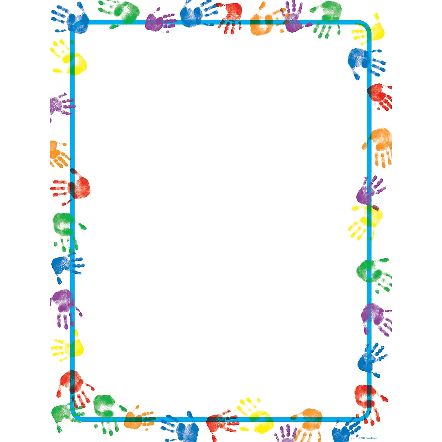Great Papers Handprints Letterhead 80/Pack (2013135) - Walmart.com