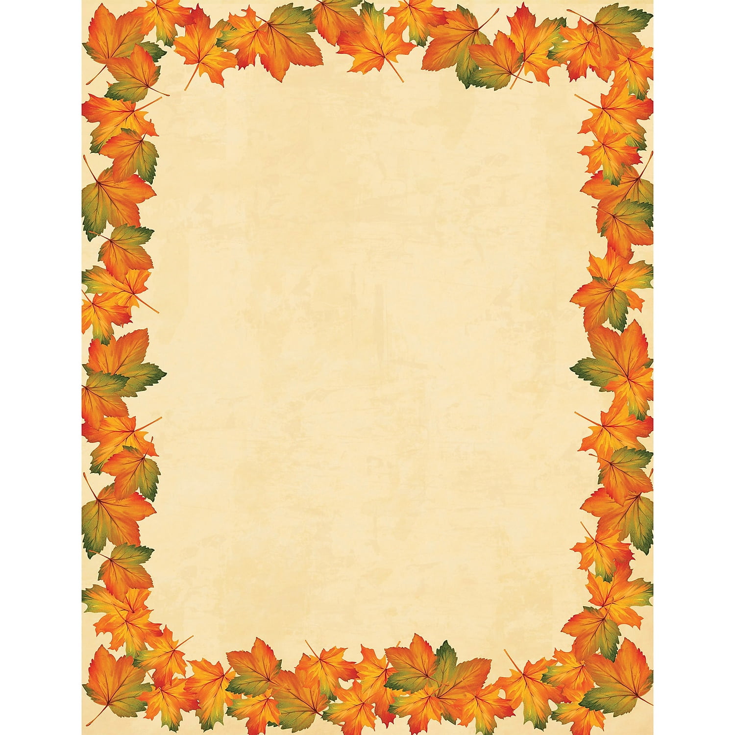 Great Papers Holiday Stationery Painted Maple Leaves 80/Count 2013291 ...