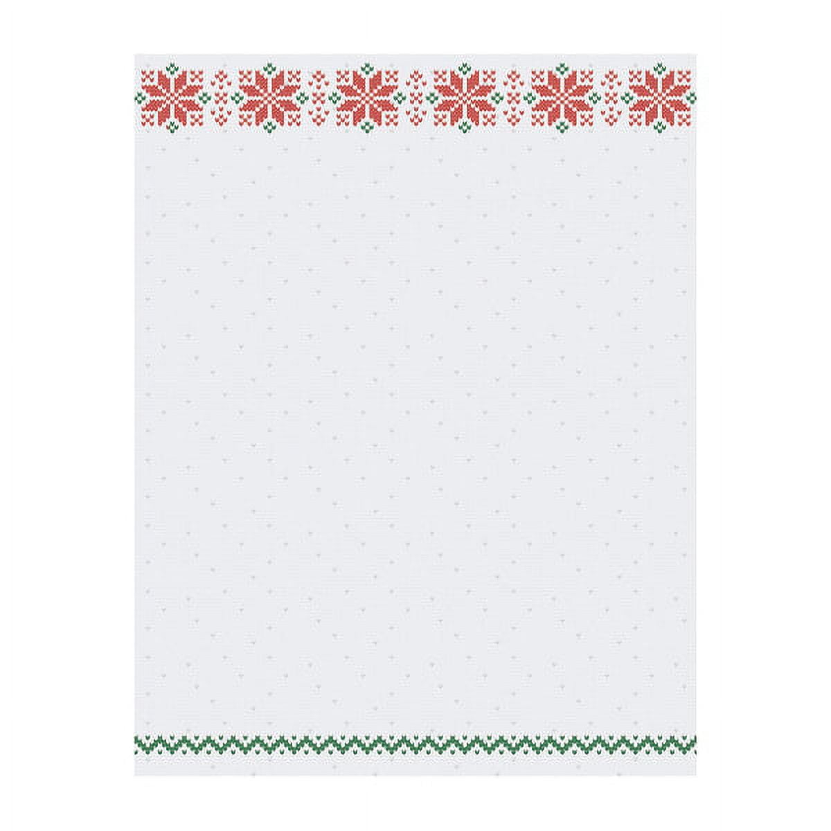 Great Papers! Holiday Stitch Stationery Paper - 80 Sheets, red ...
