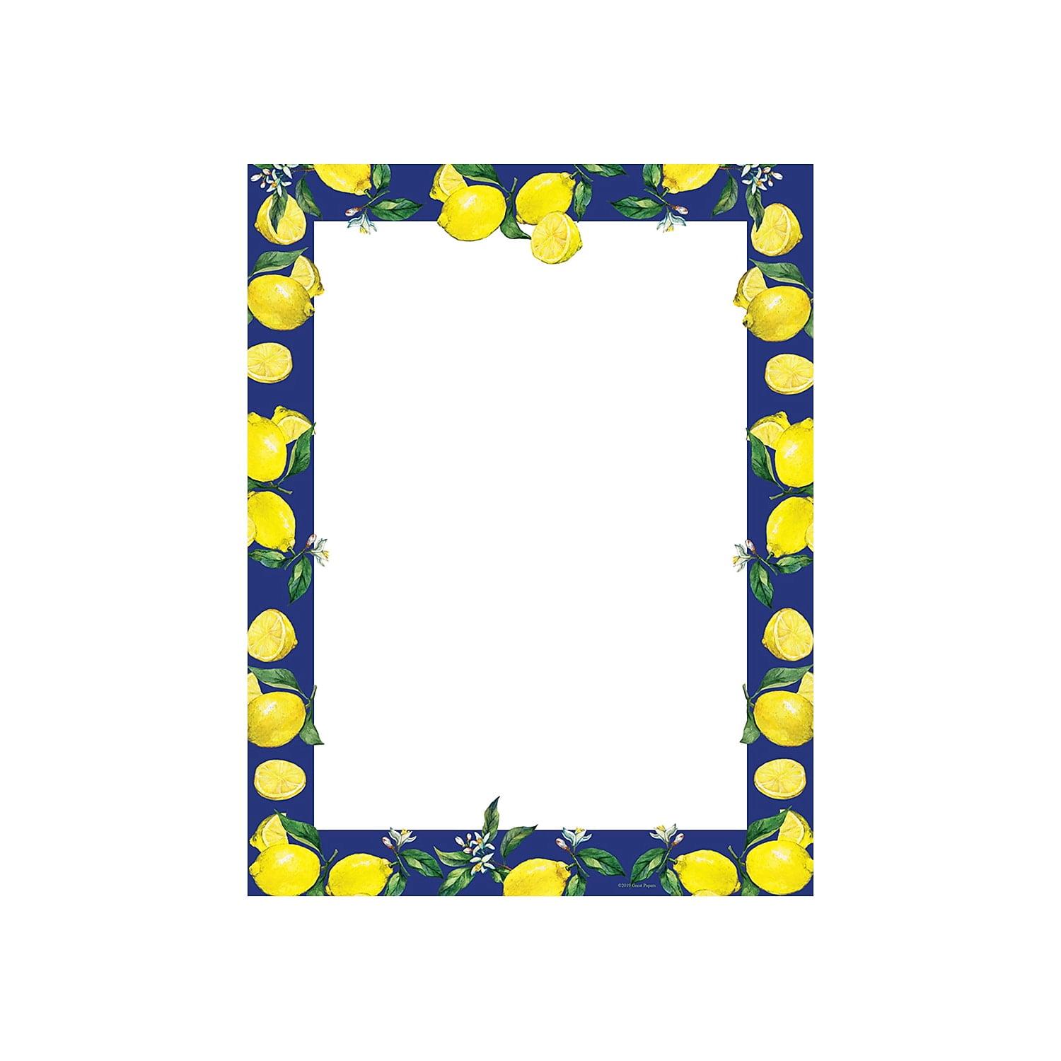 Great Papers! Lemon Drop Everyday Letterhead Multicolor 80/Pack ...