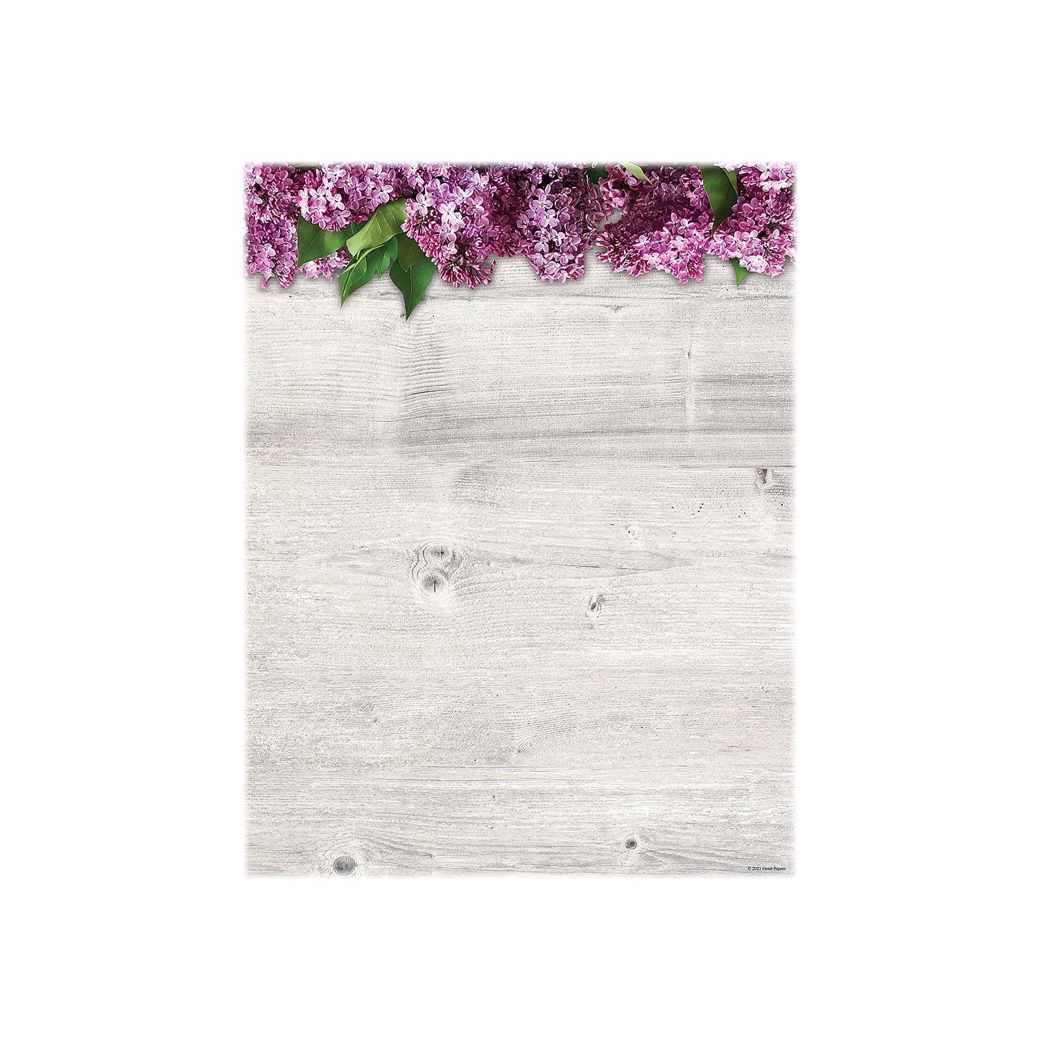 Great Papers! Lovely Lilac Everyday Letterhead Gray 80/Pack (2020146 ...