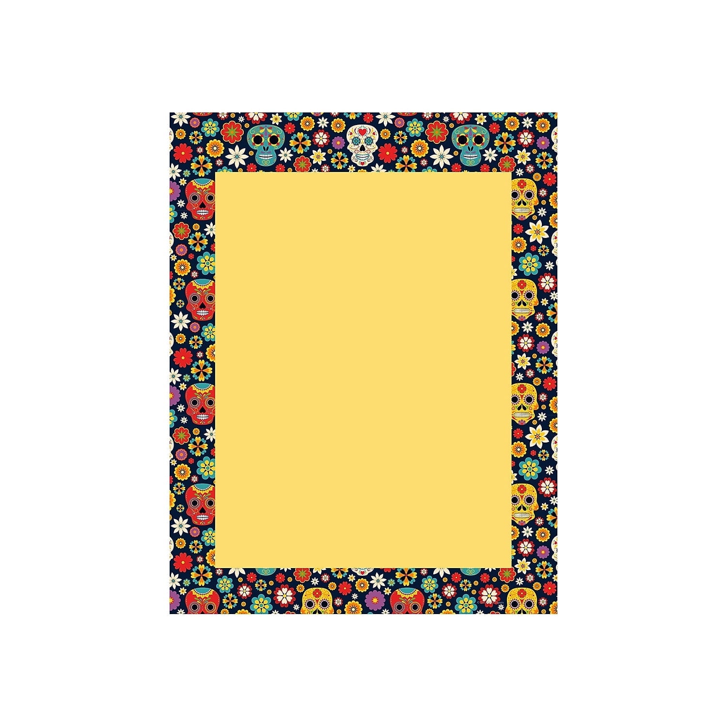 Great Papers Marigold And Sugar Skulls Holiday Letterhead Multicolor 50 ...