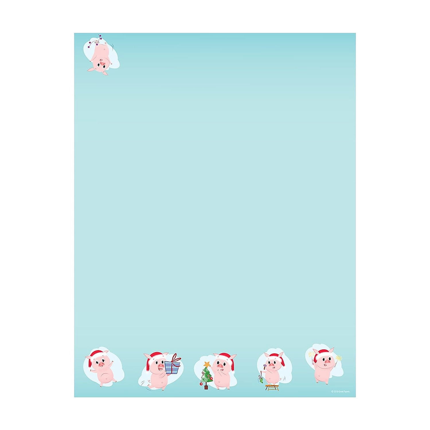 Great Papers Merry Pig - Letter A Size (8.5 in x 11 in) 60 lbs - 80 ...