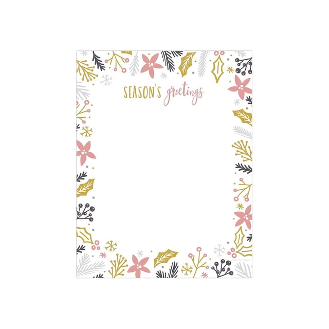 Great Papers! Modern Holiday Letterhead Multicolor 80/Pack (2020101 ...