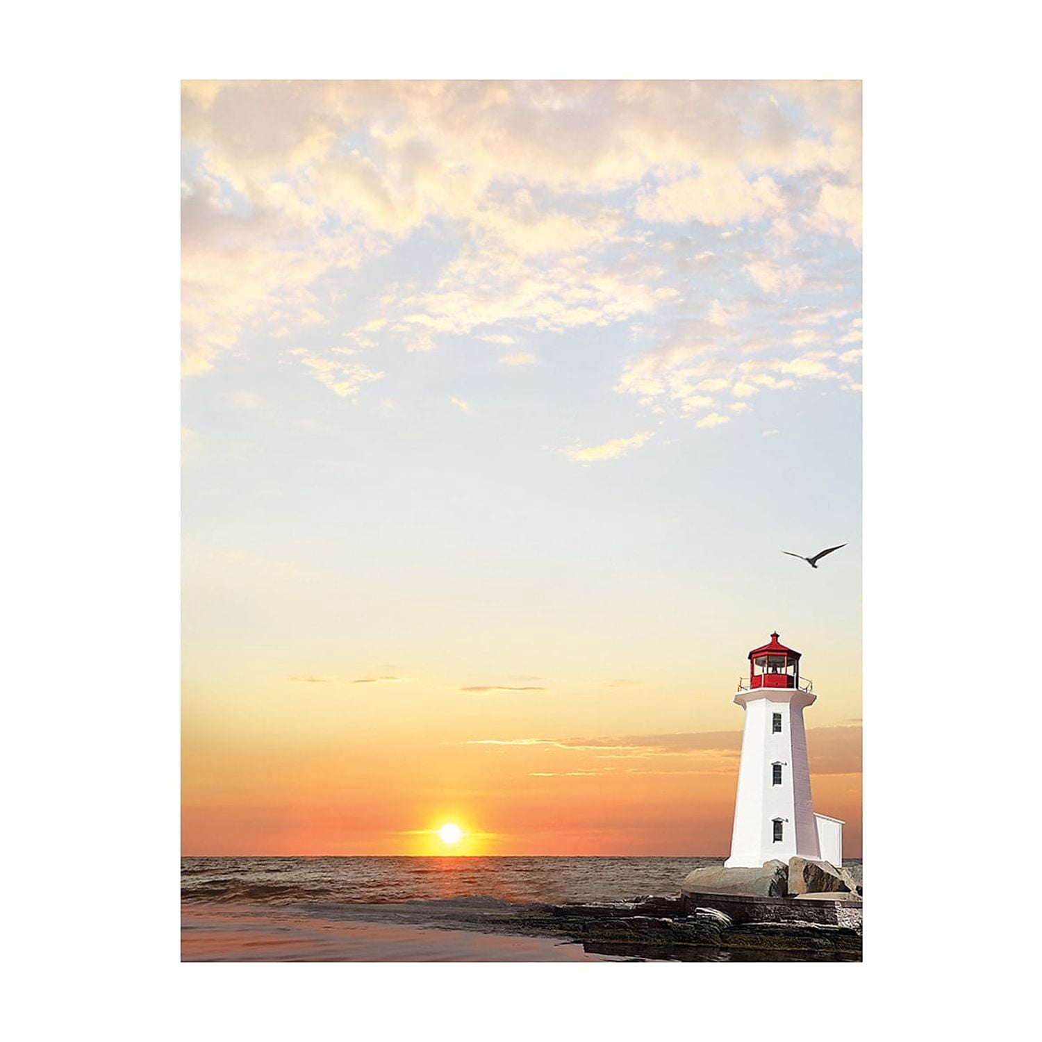 Great Papers! Ocean Sunset Letterhead 8.5"H x 11"W 80/Pack (2017040 ...