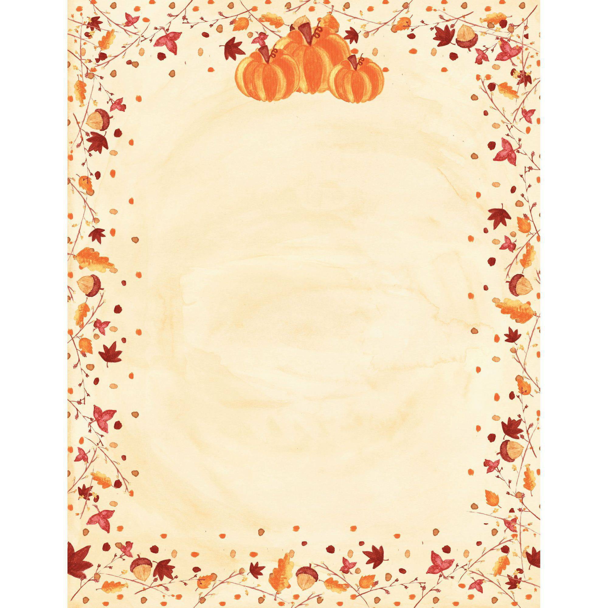 Great Papers! Painted Pumpkins Letterhead, 80 count - Walmart.com