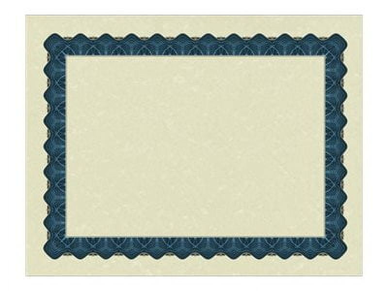 Great Papers! Parchment Certificate, Metallic Blue Border, 8-1/2" x 11 ...