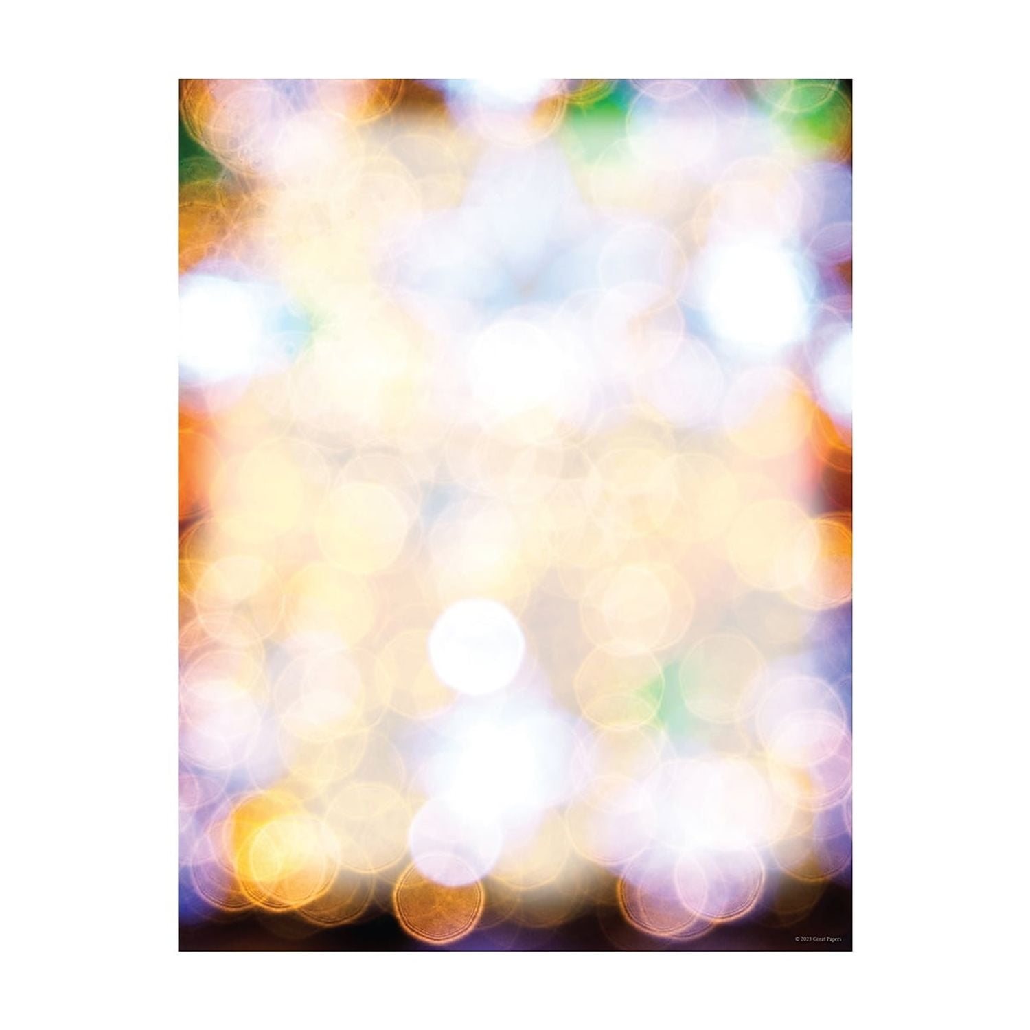 Great Papers Party Lights Holiday Letterhead Multicolor 50/Pack ...