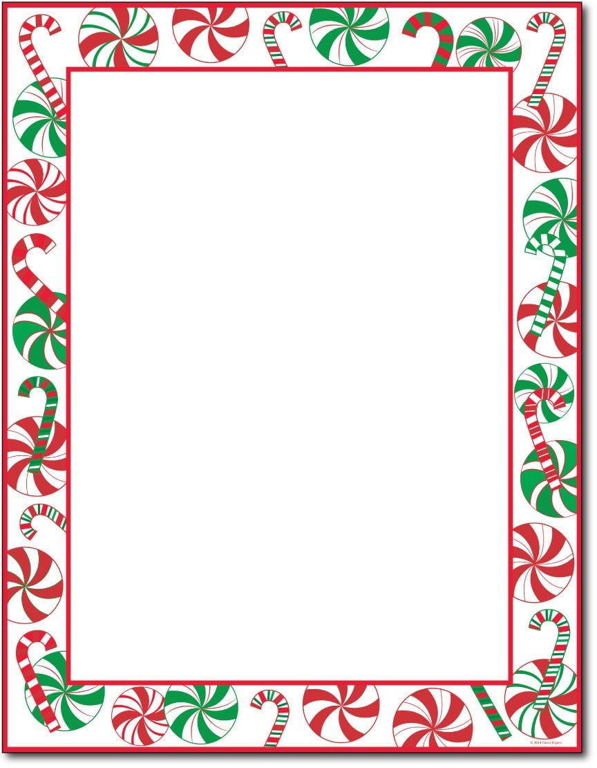 Great Papers! Peppermint Party Letterhead, 80 count - Walmart.com