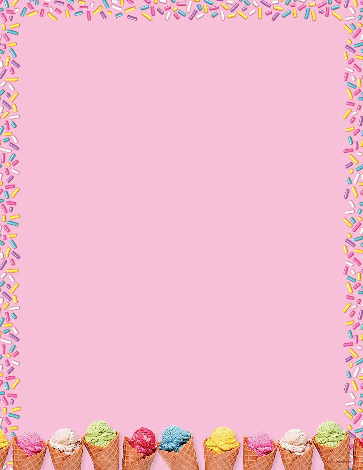 Great Papers! Scoops Ice Cream Letterhead, 8.5" x 11", 80 count ...