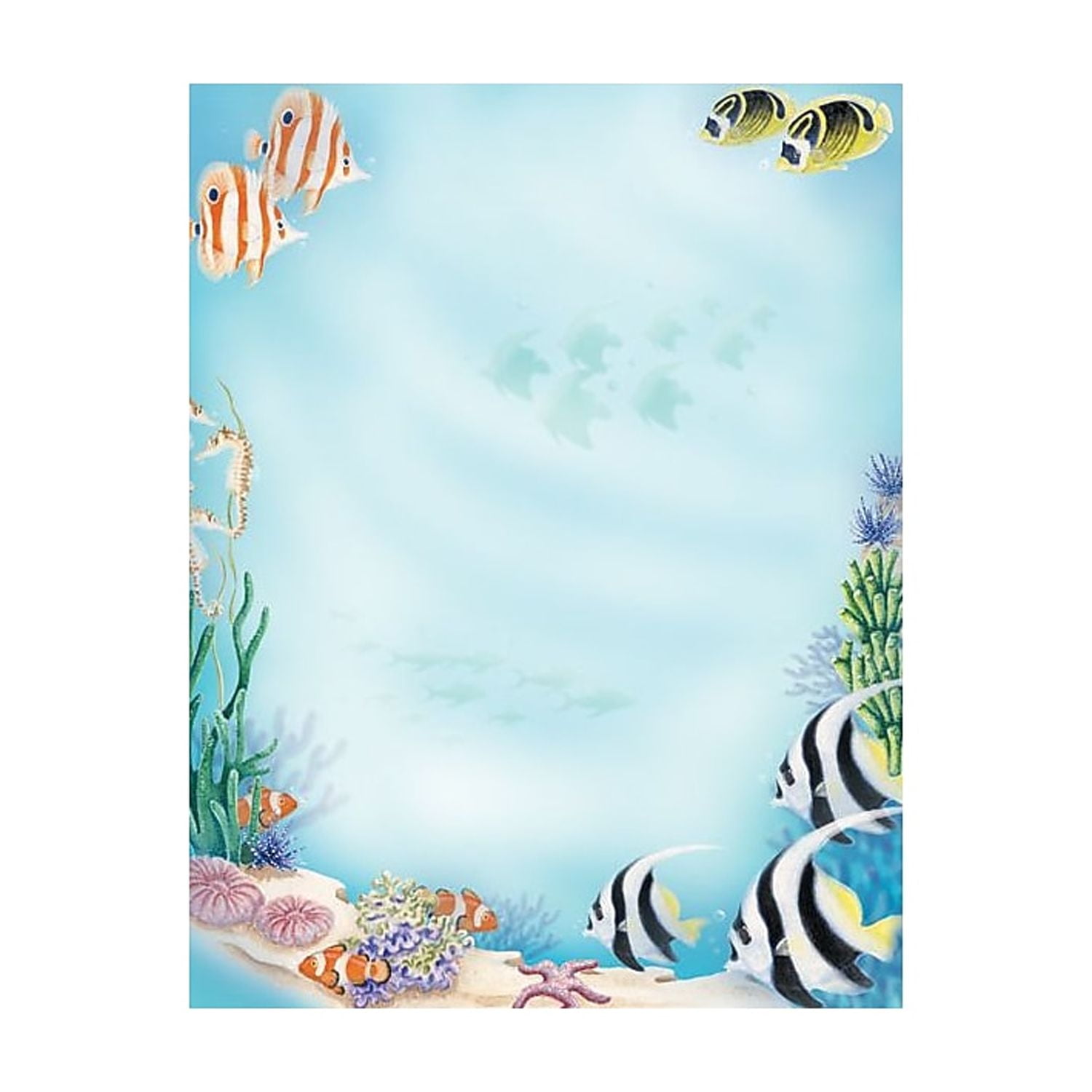 Great Papers Sea Life Letterhead 80/Pack (2014312) - Walmart.com