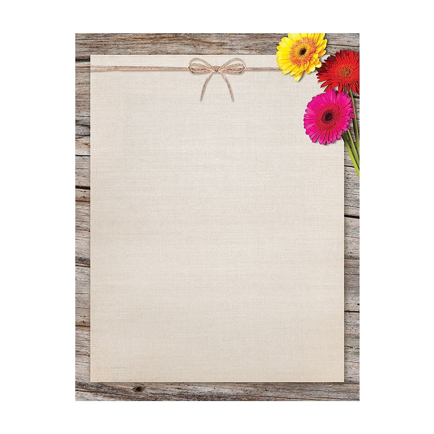 Great Papers! Three Gerber Daisies Everyday Letterhead Multicolor 80 ...