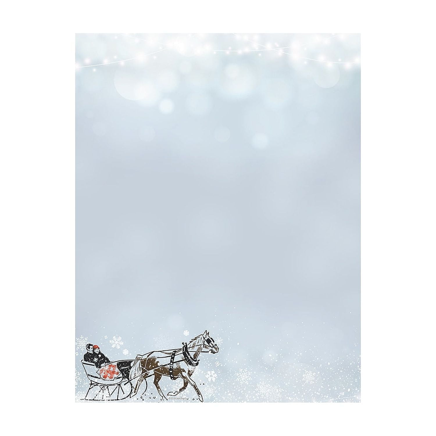 Great Papers Vintage Sleigh Ride - Letter A Size (8.5 in x 11 in) 60 ...