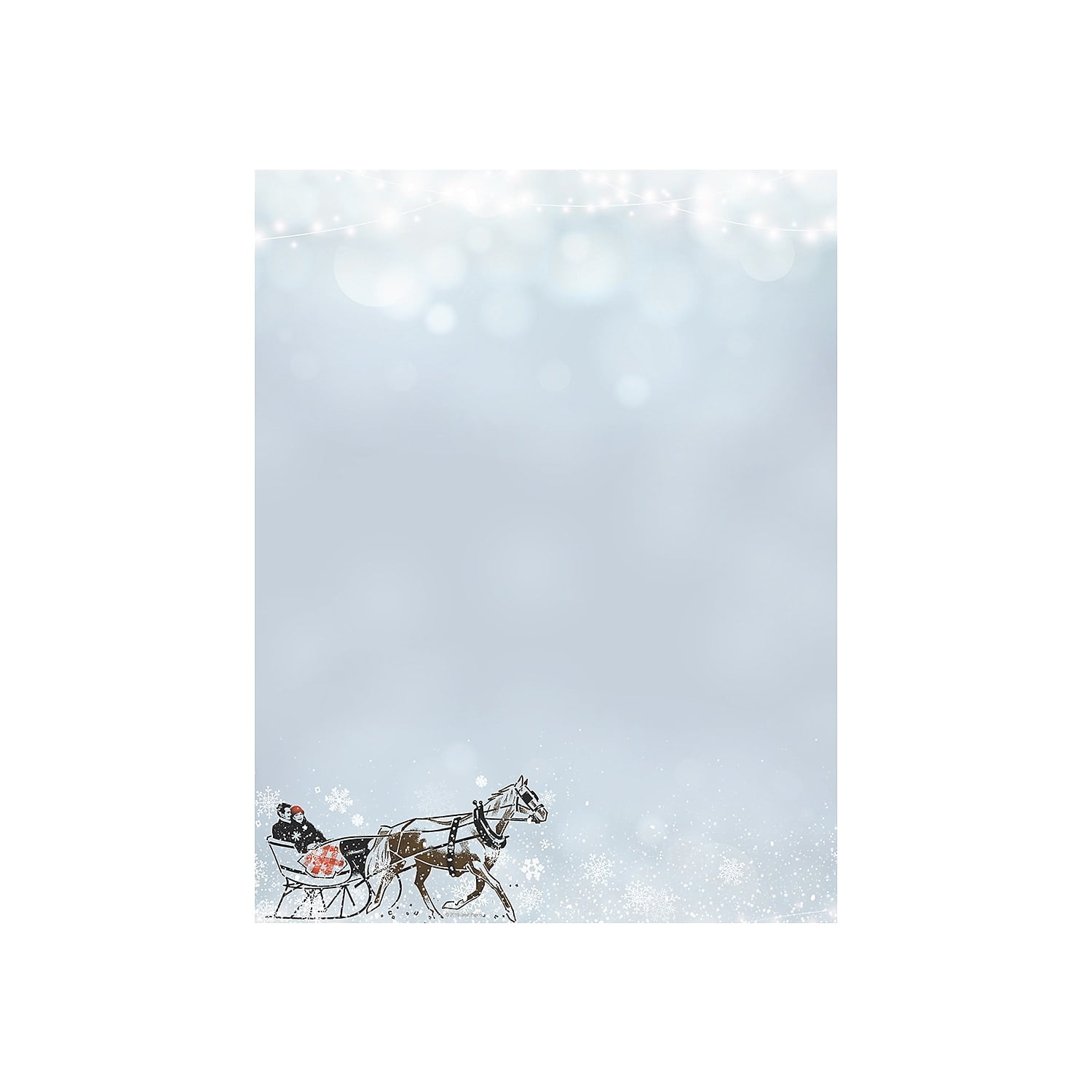 Great Papers Vintage Sleigh Ride - Letter A Size (8.5 in x 11 in) 60 ...